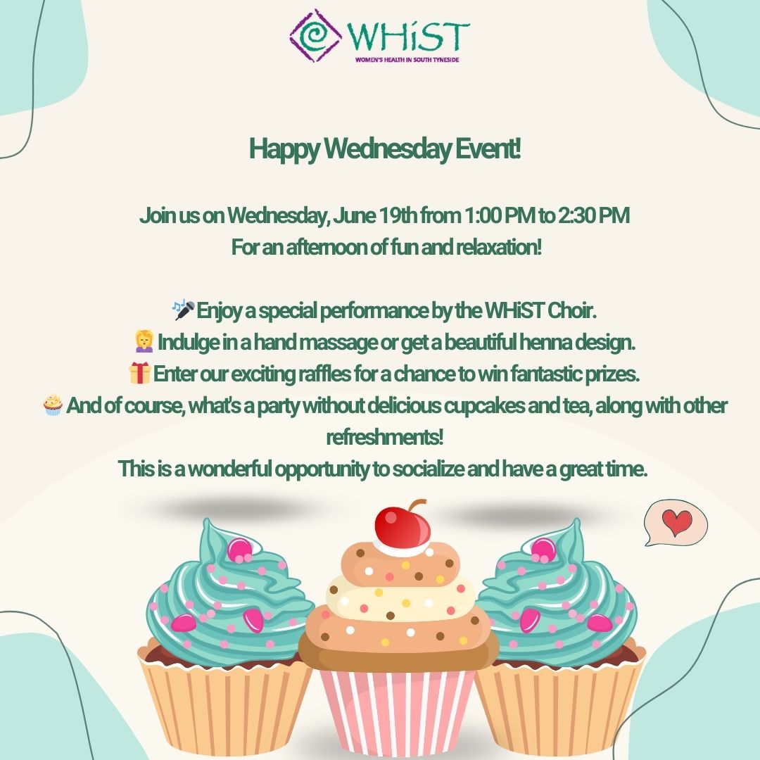 Happy Wednesday Event - Women's Health In South Tyneside